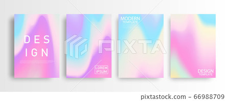 Abstract Pastel colorful gradient background A4 - Stock Illustration ...