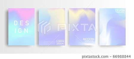 Abstract Pastel colorful gradient background A4 - Stock Illustration ...
