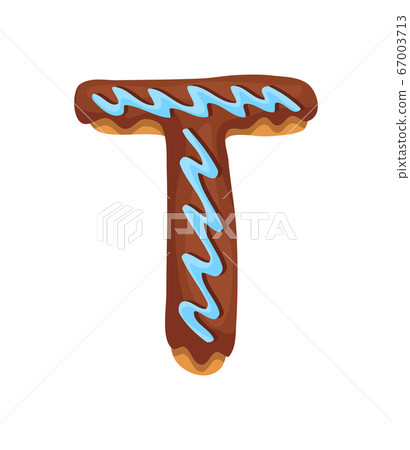 Cartoon cookies font. Vector letter baking in... - Stock Illustration ...