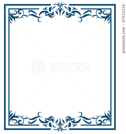 Baroque decorative elegant vintage frame - Stock Illustration [67012258 ...