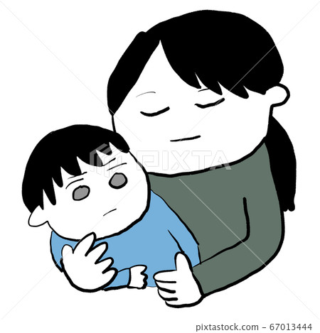 Mother restraining her child - Stock Illustration [67013444] - PIXTA