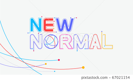 New normal tech text letter - Stock Illustration [67021154] - PIXTA