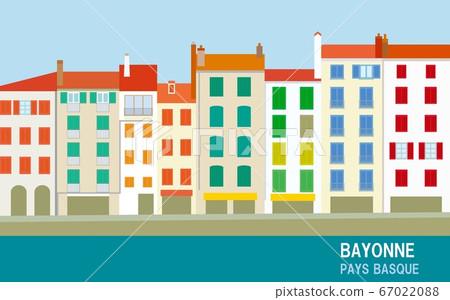 Bayonne bayonne basque france france - Stock Illustration [67022088 ...