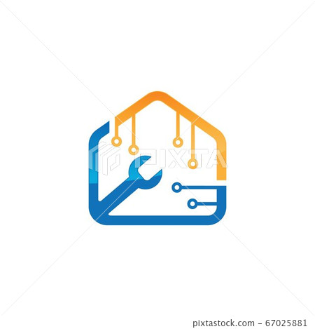 Smart house repair logo - Stock Illustration [67025881] - PIXTA