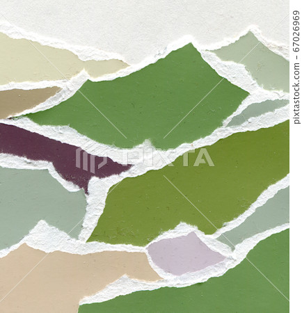 Colorful paper with torn edges, abstract... - Stock Illustration ...