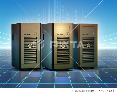 Desktop servers - Stock Illustration [67027331] - PIXTA