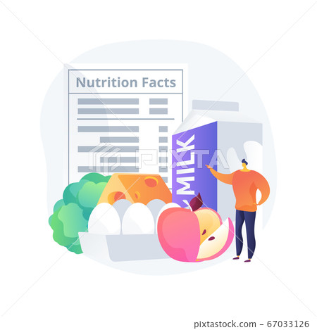 Food nutritional quality abstract concept... - Stock Illustration ...