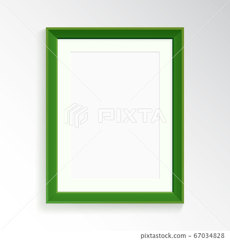 A realistic frame with a mat for photography or - Stock Illustration ...