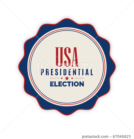 Campaign button of presidential elections 2020 - Stock Illustration ...