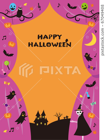Halloween background material 1-1 - Stock Illustration [67049408] - PIXTA