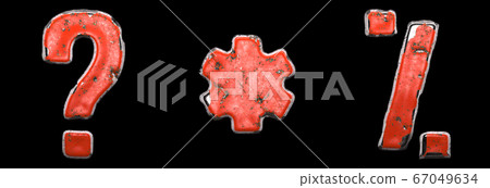 Set of symbols question mark, asterisk, percent... - Stock Illustration ...