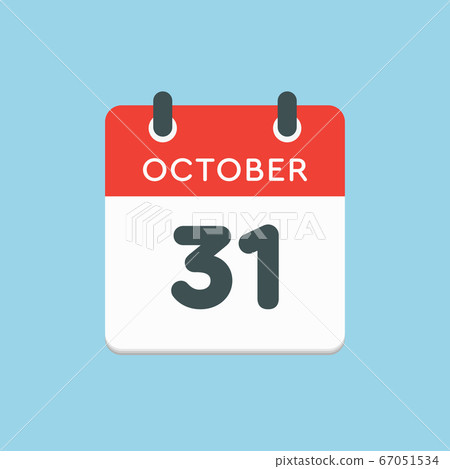 Calendar icon day 31 October, template icon date - Stock Illustration ...
