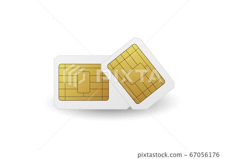 Standard SIM cards set. - Stock Illustration [67056176] - PIXTA