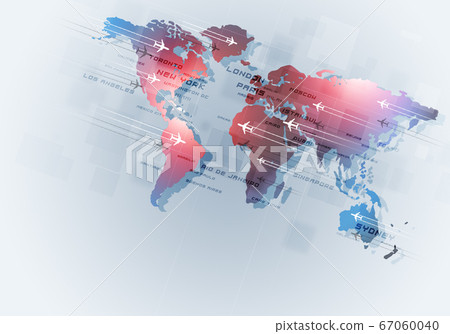 World Aviation Poster - Stock Illustration [67060040] - PIXTA