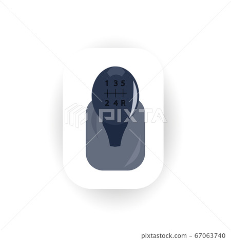 Transmission line. Gear shift vector... - Stock Illustration [67063740 ...