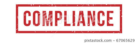 Compliance rubber red stamp. Square grunge red... - Stock Illustration ...