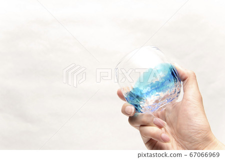 [Okinawa souvenir image] Ryukyu glass holding... - Stock Photo ...