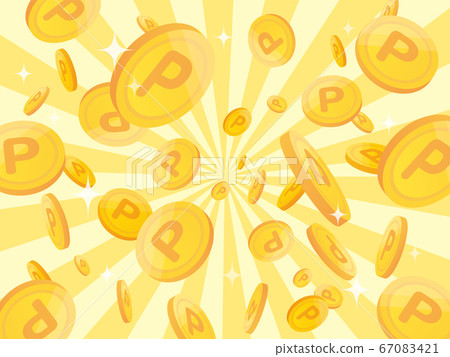 point, coin, gold coin - Stock Illustration [67083421] - PIXTA