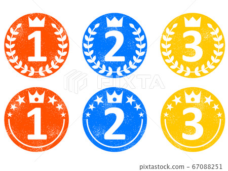 3 color ranking icon - Stock Illustration [67088251] - PIXTA