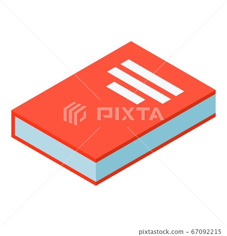 Red book icon, isometric style - Stock Illustration [67092215] - PIXTA