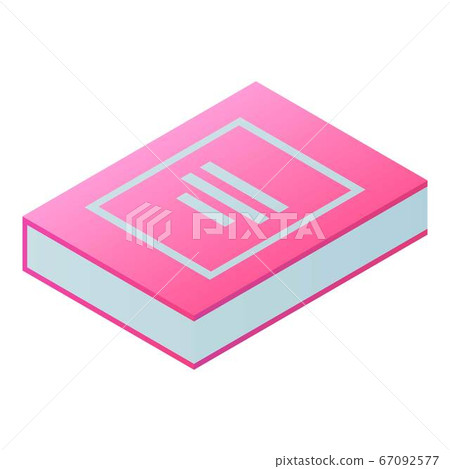 Pink book icon, isometric style - Stock Illustration [67092577] - PIXTA