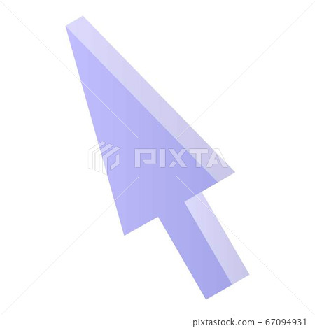 Computer cursor icon, isometric style - Stock Illustration [67094931 ...
