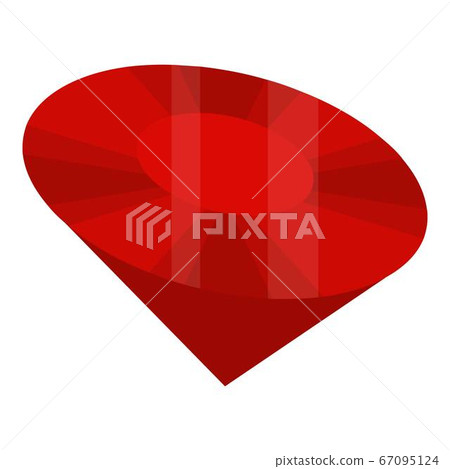 Vintage red ruby icon, isometric style - Stock Illustration [67095124 ...