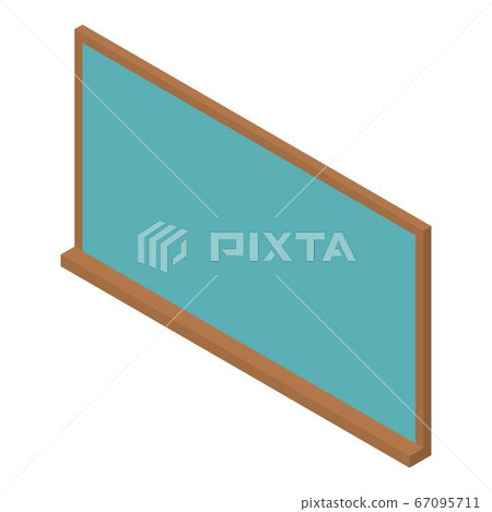 School green board icon, isometric style - Stock Illustration [67095711 ...