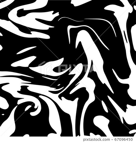 Abstract fluid black and white background - Stock Illustration ...