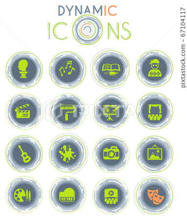 art dynamic icons - Stock Illustration [67104117] - PIXTA