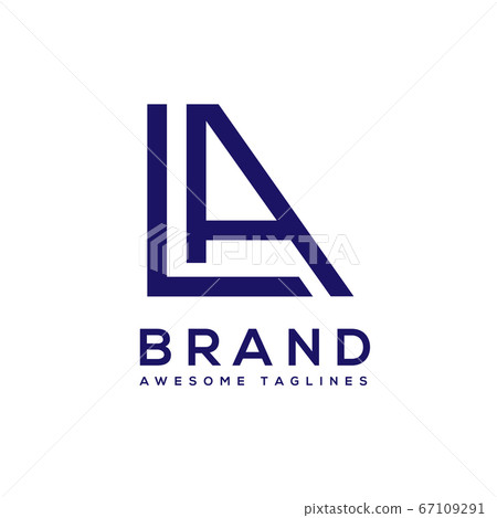 la letter, la logo, l and a - Stock Illustration [67109291] - PIXTA