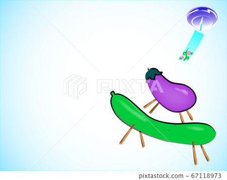 Obon's spirit horse and spirit cow - Stock Illustration [67118973] - PIXTA