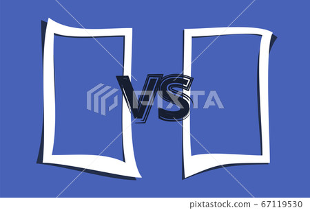 Vs template. Versus blank. Vector color design. - Stock Illustration ...