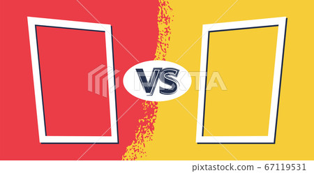 Vs template. Versus blank. Vector color design. - Stock Illustration ...