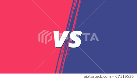 Vs template. Versus blank. Vector color design. - Stock Illustration ...