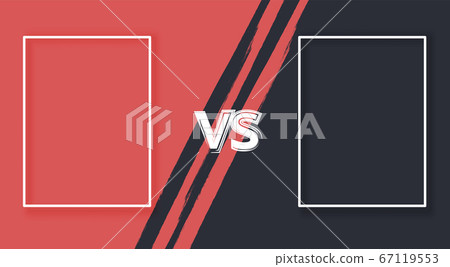 Vs template. Versus blank. Vector color design. - Stock Illustration ...