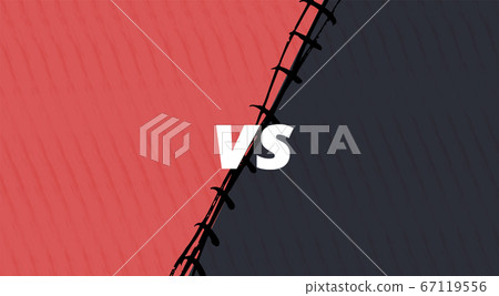 Vs template. Versus blank. Vector color design. - Stock Illustration ...