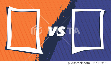 Vs template. Versus blank. Vector color design. - Stock Illustration ...