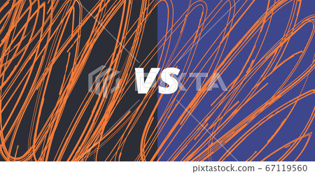 Vs template. Versus blank. Vector color design. - Stock Illustration ...