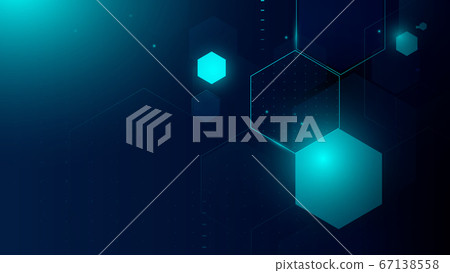 Abstract Technology, Futuristic Digital Hi Tech... - Stock Illustration ...