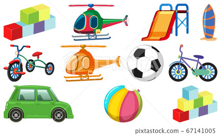 Set of various objects cartoon - Stock Illustration [67141005] - PIXTA