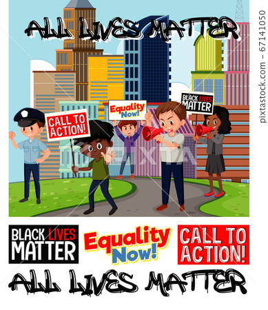 Set of font on picketing sign - Stock Illustration [67141050] - PIXTA