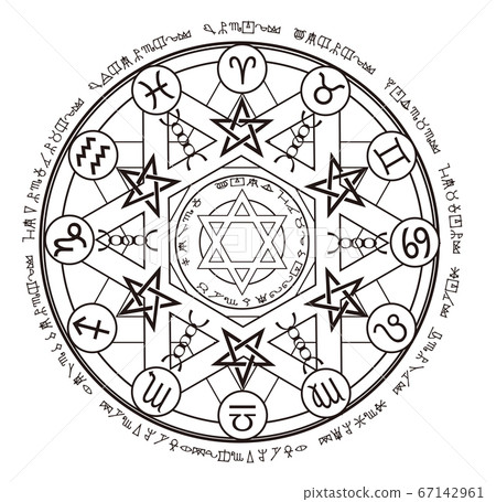 Constellation magic circle - Stock Illustration [67142961] - PIXTA