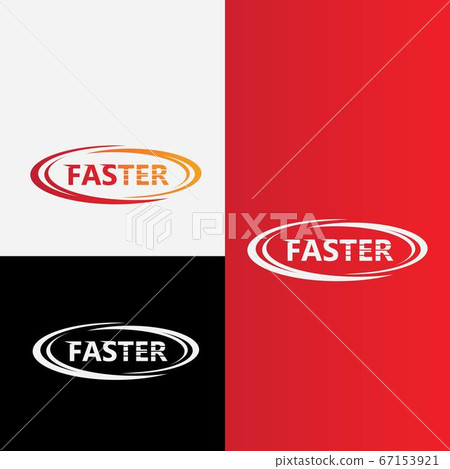 Faster Logo Template vector icon - Stock Illustration [67153921] - PIXTA