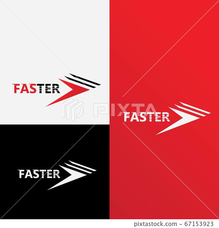 Faster Logo Template vector icon - Stock Illustration [67153923] - PIXTA