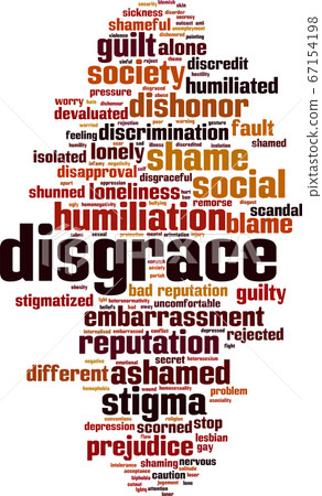 Disgrace word cloud-插圖素材 [67154198] - PIXTA圖庫