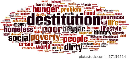 Destitution word cloud - Stock Illustration [67154214] - PIXTA