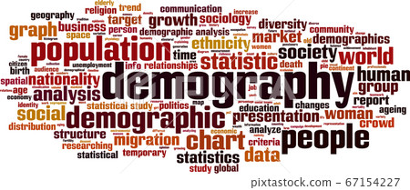 Demography word cloud - Stock Illustration [67154227] - PIXTA