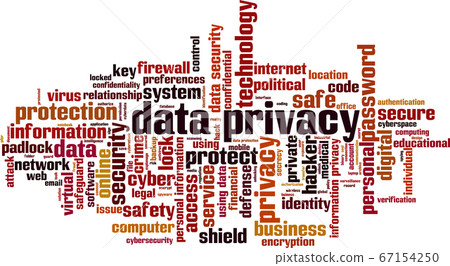 Data privacy word cloud - Stock Illustration [67154250] - PIXTA