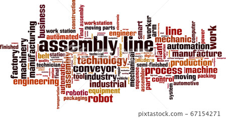 Assembly line word cloud - Stock Illustration [67154271] - PIXTA